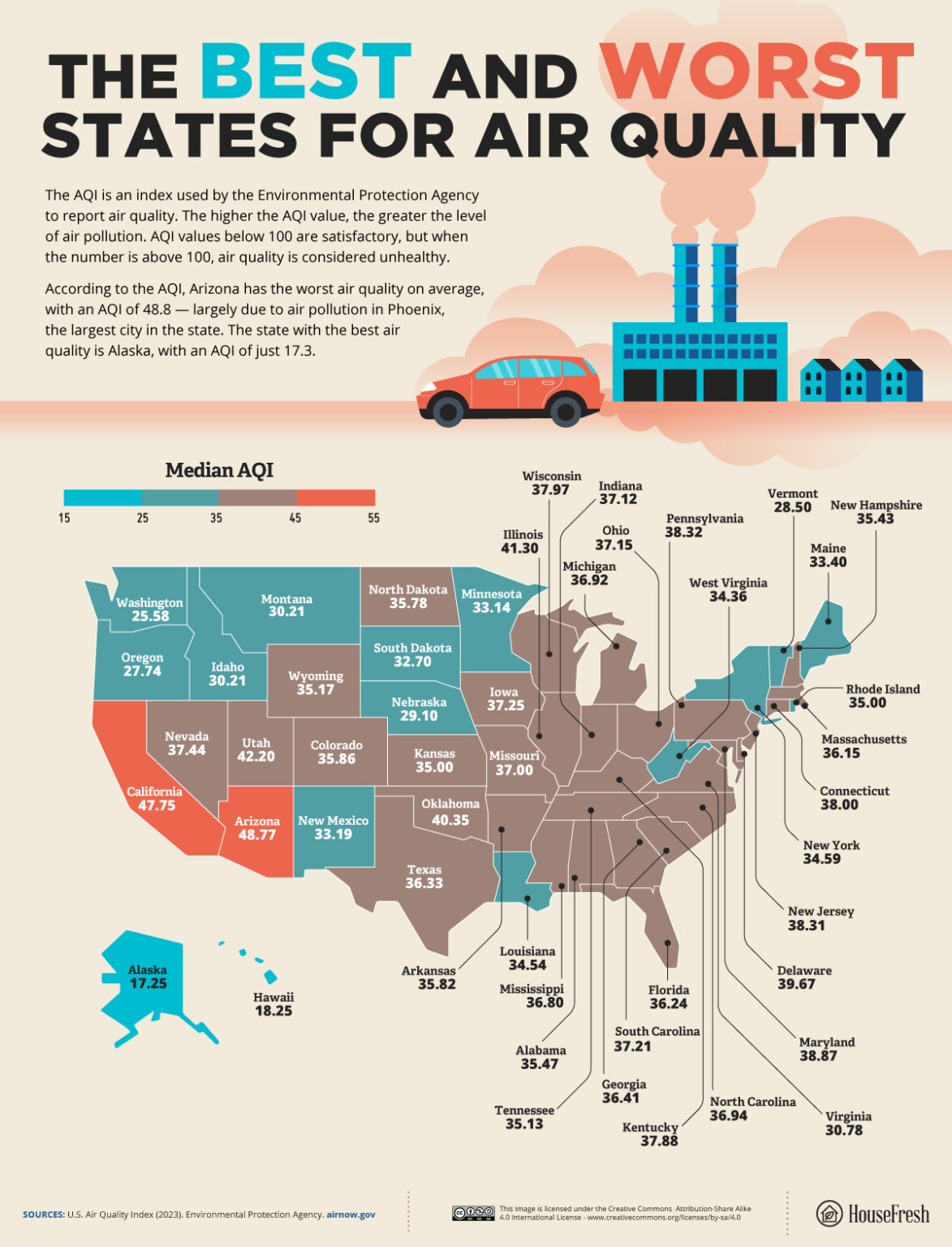 The worst U.S. states for air quality - HouseFresh