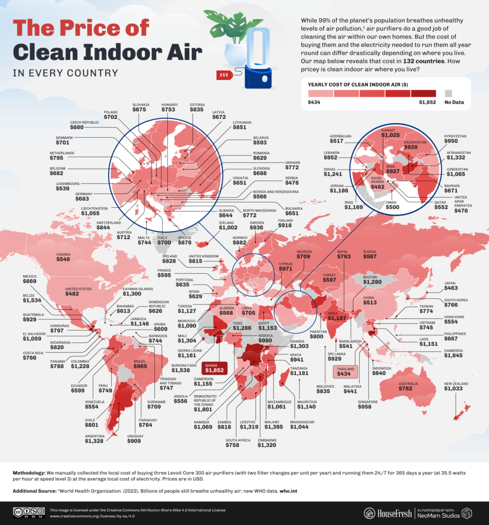 The price of clean indoor air in every country - HouseFresh